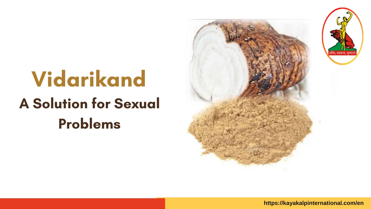 Vidarikand: that can help you boost your sex life